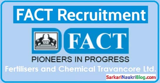 Manager Technician Government Jobs in FACT 2019