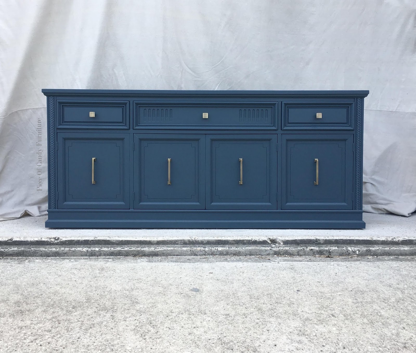 Piece Of Candy Furniture: Redesigned Vintage Buffet Dark Teal....