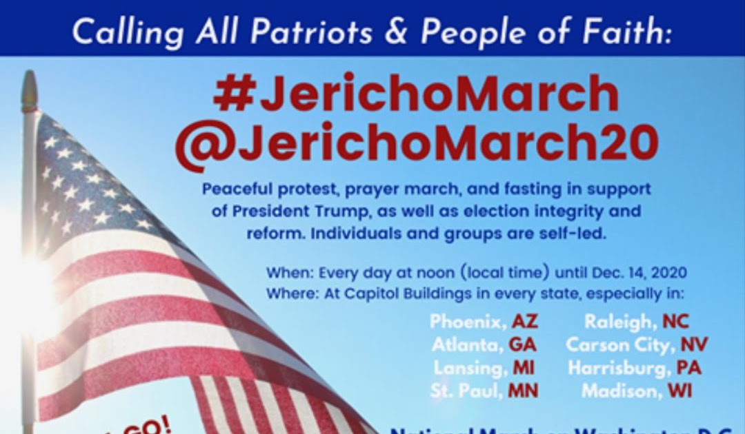 Americans holding ‘Jericho Marches’ to pray for Trump at every state capitol every day until Dec. 14