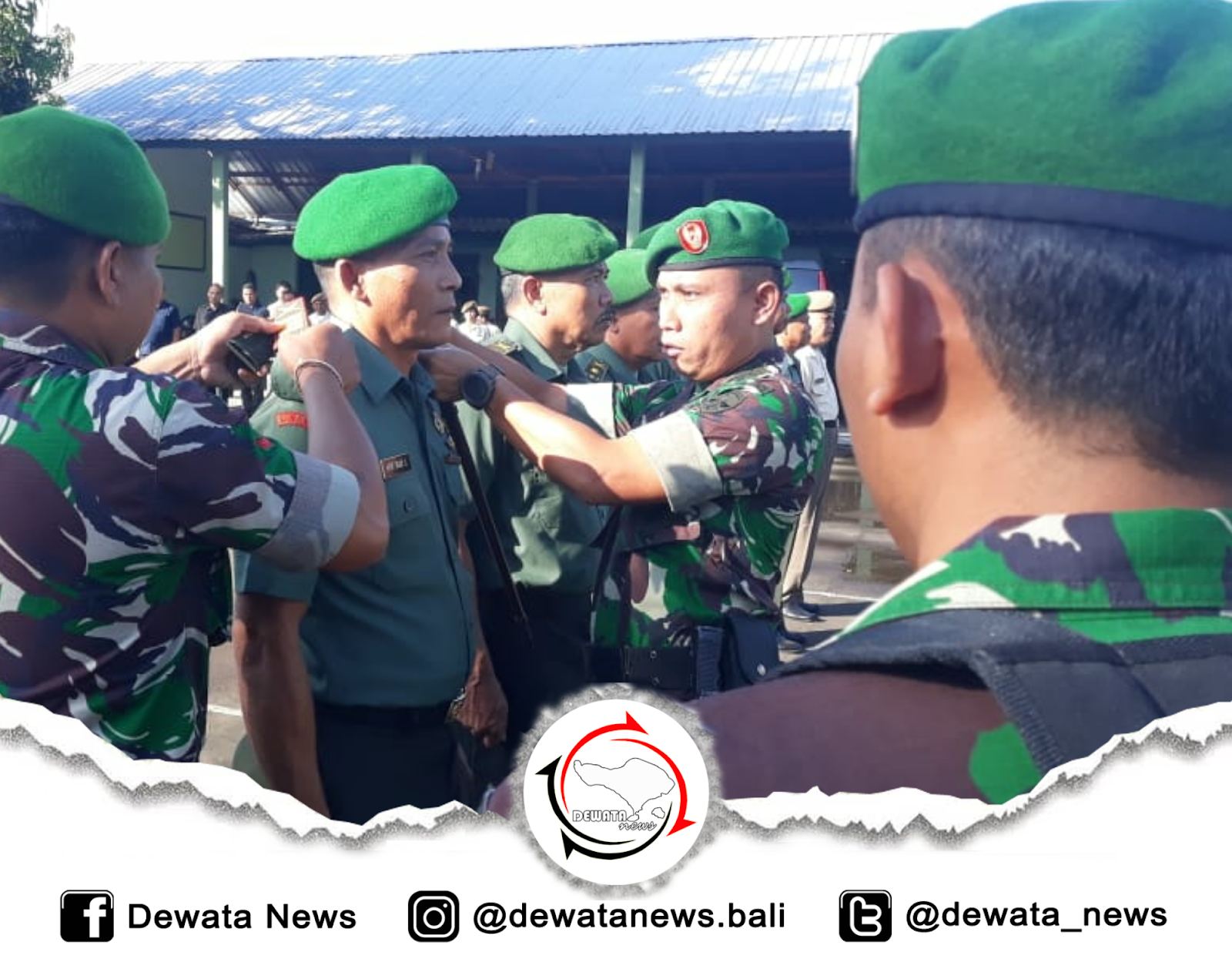 Dandim Karangasem Pimpin Korps Raport Anggota Baru Dan Lepas Anggota Purna Tugas - Dewata News