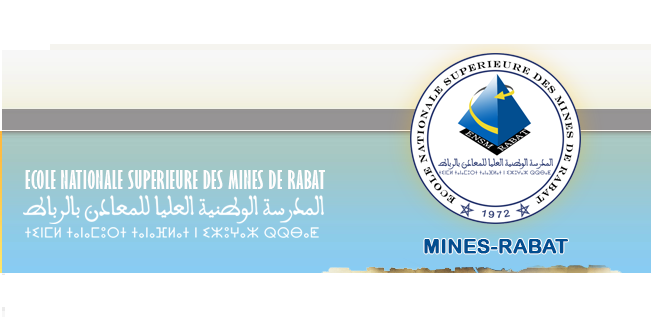 École nationale supérieure des mines de Rabat CONDITIONS D'ACCES MASTER ...