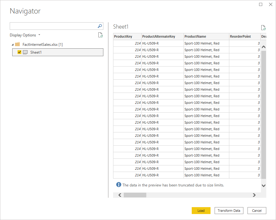 Create Power BI Report From Excel Data Source Create Power BI Report From Excel Data Source