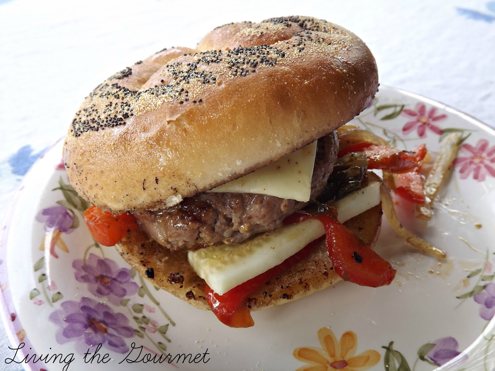 Burgers with Sweet and Spicy Bell Pepper Relish - Living The Gourmet