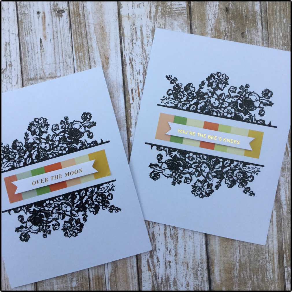 Lynnea Hollendonner: Floral Border Cards