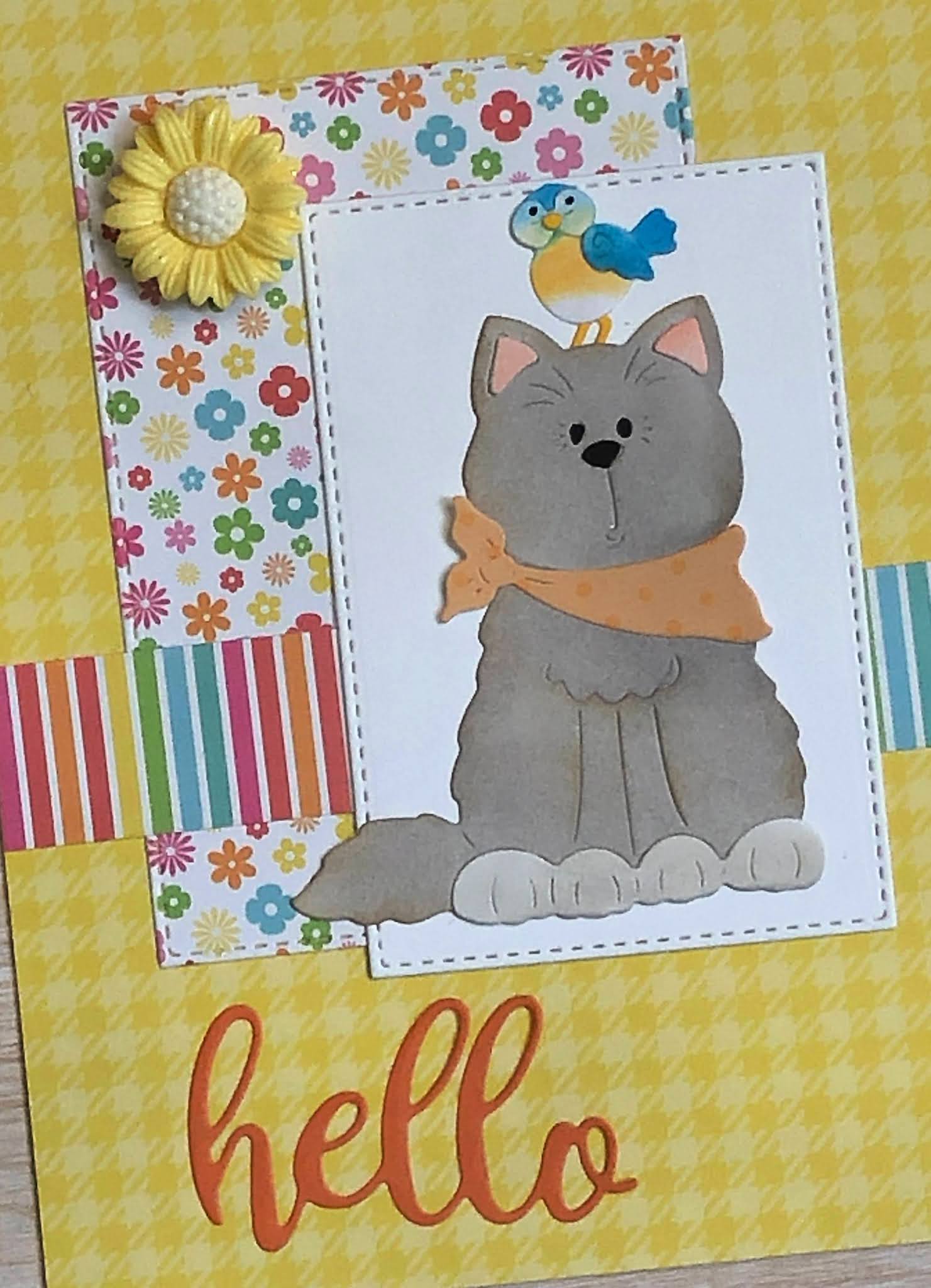 CottageCutz: Hello Spring Kitty