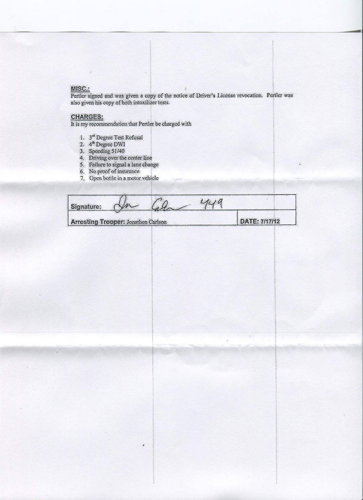 Lion News: Internal Affairs Complaint VS Lt. Eric Roeske, Capt. Steve ...