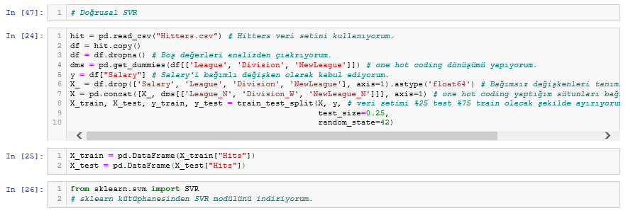 Python - SVR (Destek Vektör Regresyonu)