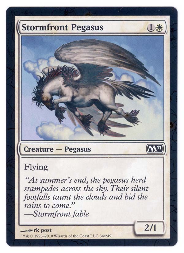 Magic the Gathering Adventures: Creature white cards from the 2011 Toolkit