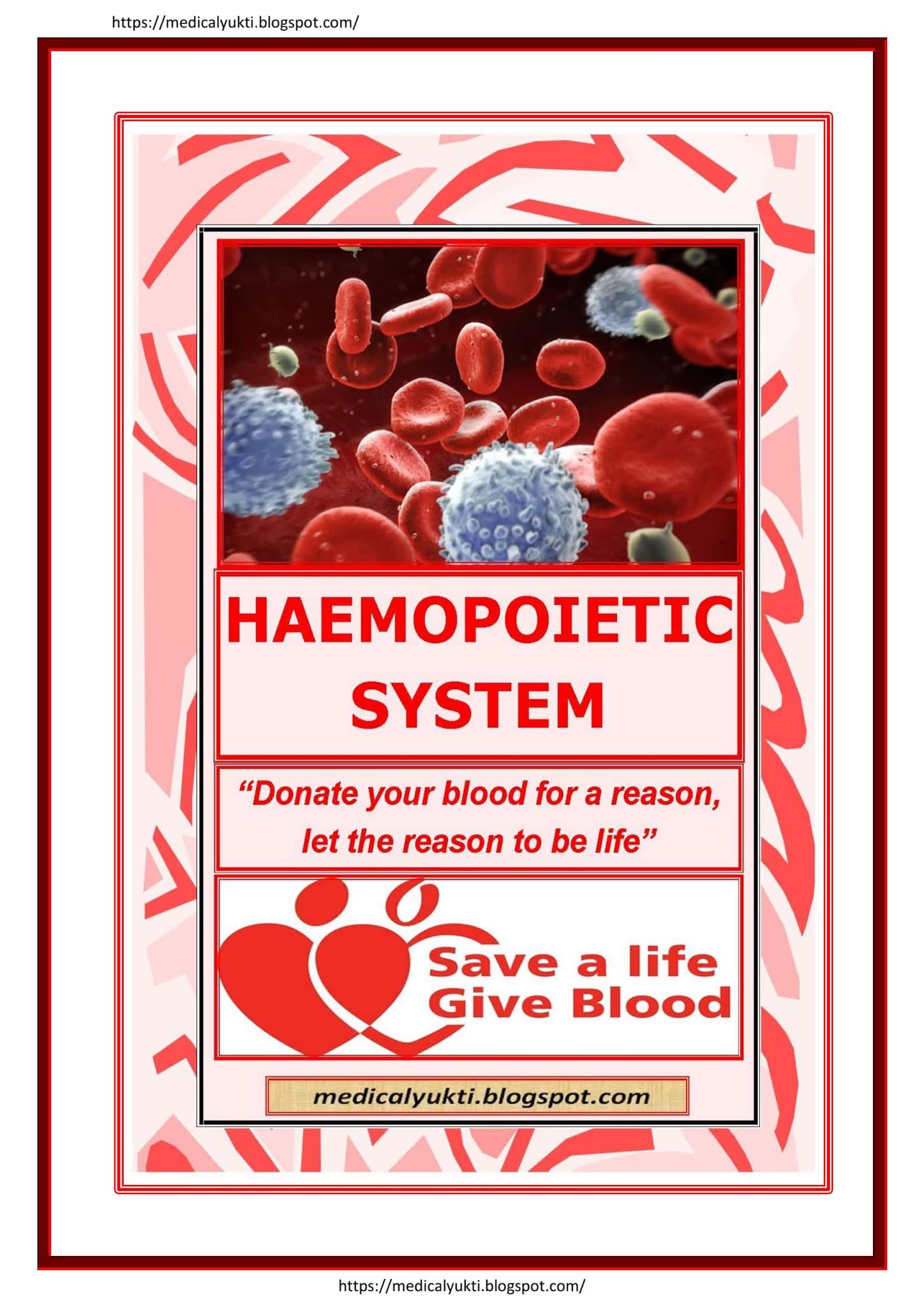 HAEMOPOIETIC SYSTEM - Medical Yukti