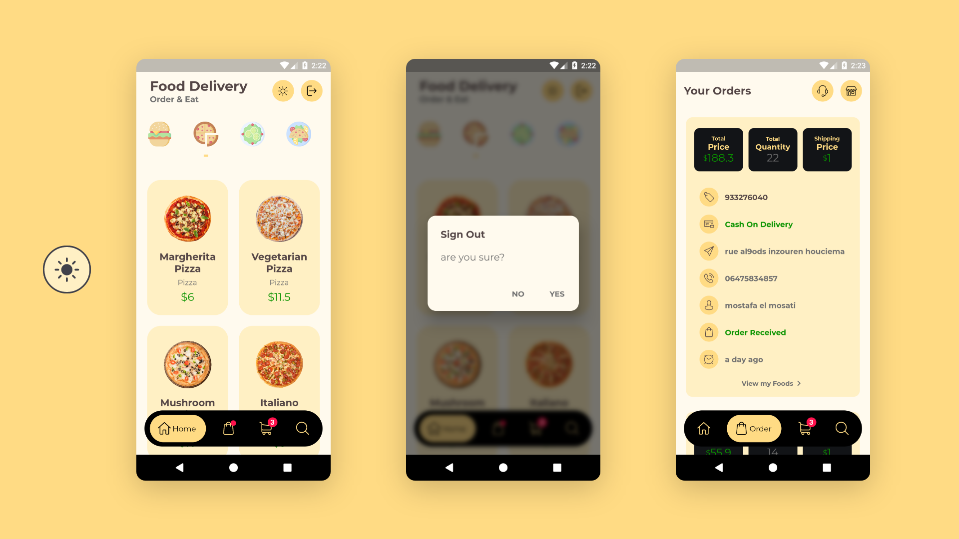 Food Delivery App Flutter And Firebase Android And Ios