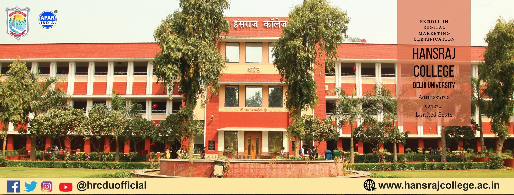 Hansraj College Becomes the Best College for educating students on ...