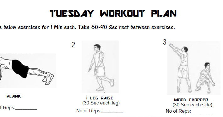 Health and Fitness: Day 2: Six week to strength Home workout Plan : 1st Nov