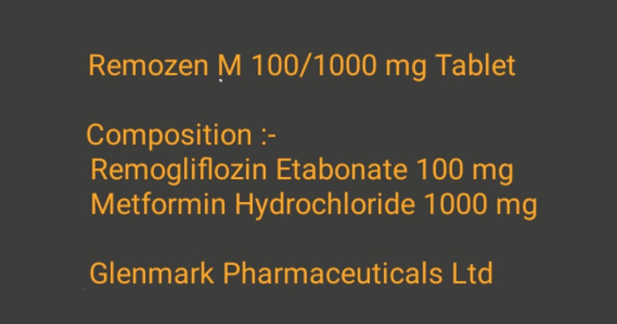 Remozen M 100/1000 mg Tablet Uses Composition Dosage Sideeffects and ...