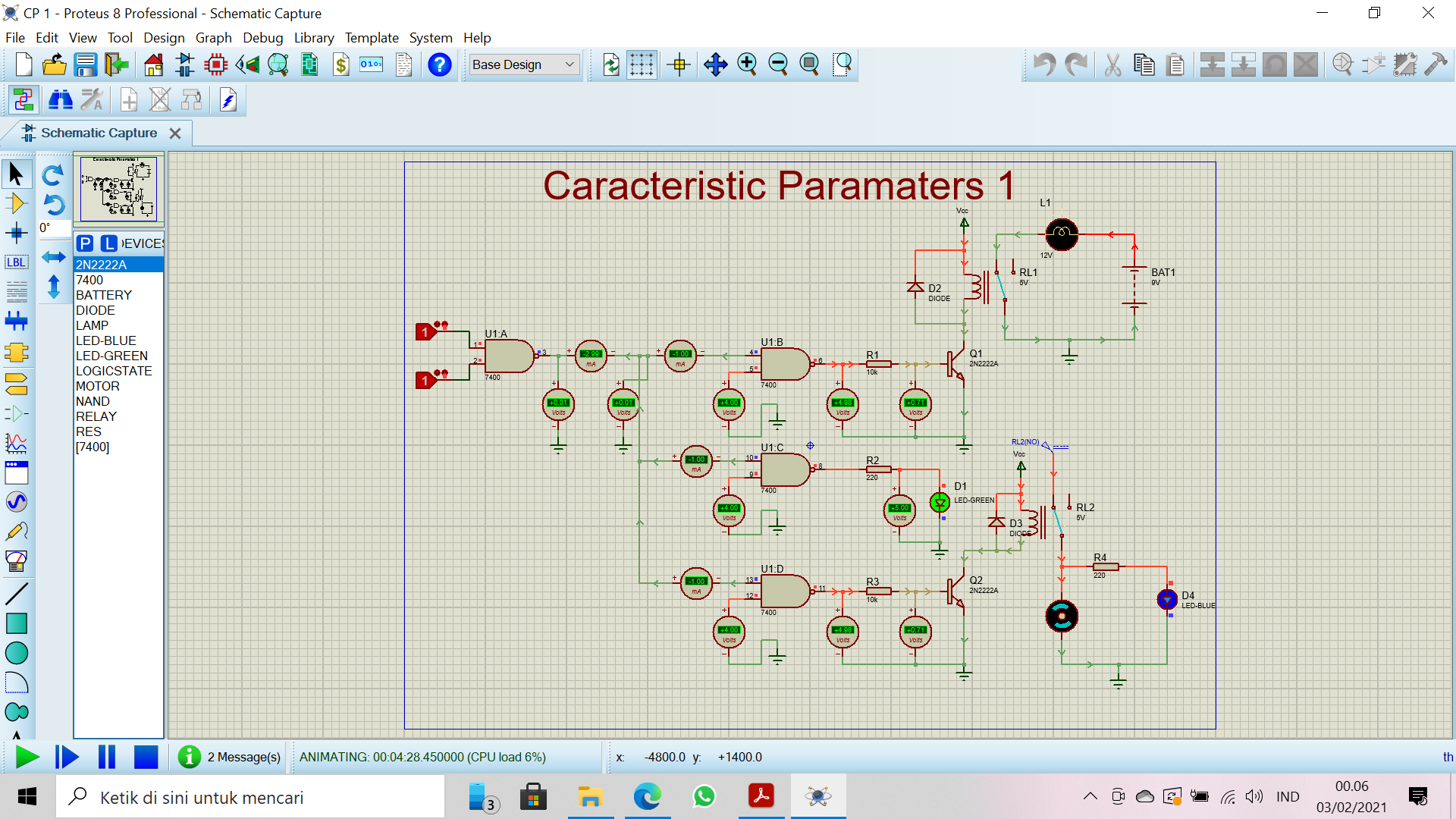 Teknik Elektro: Caracteristic Parameters