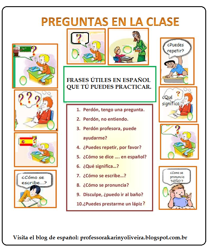 Expresiones Utiles Para La Clase De Espanol - Almacenamiento De ...
