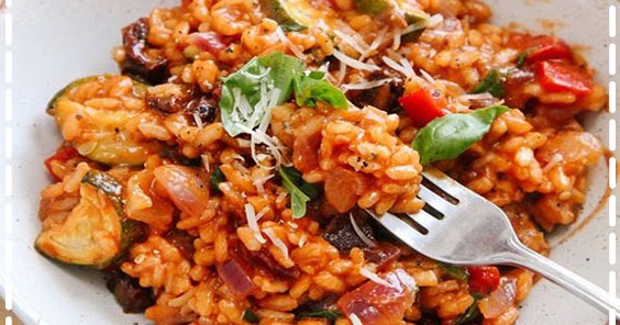 Creamy Tomato & Roasted Veg Risotto - Julia Recipes
