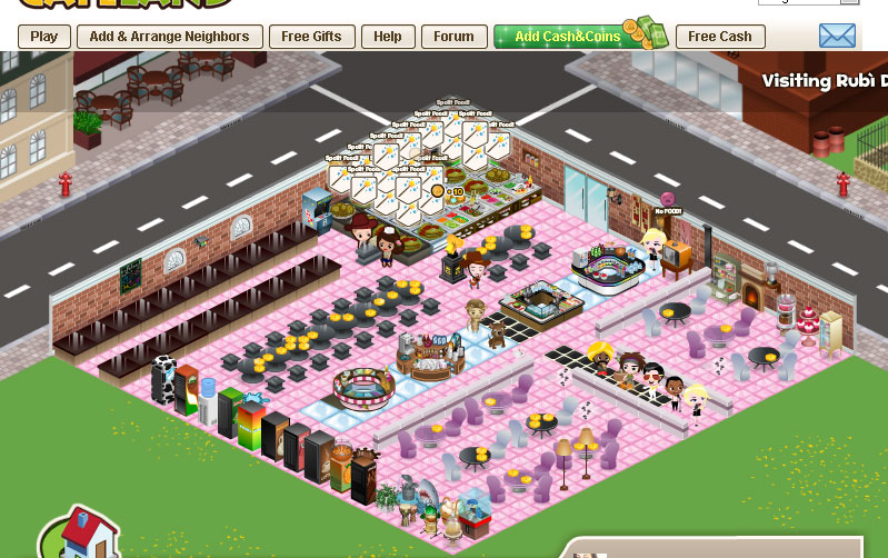 MELocotonyREGaliz: Restaurante de éxito en CafeLand