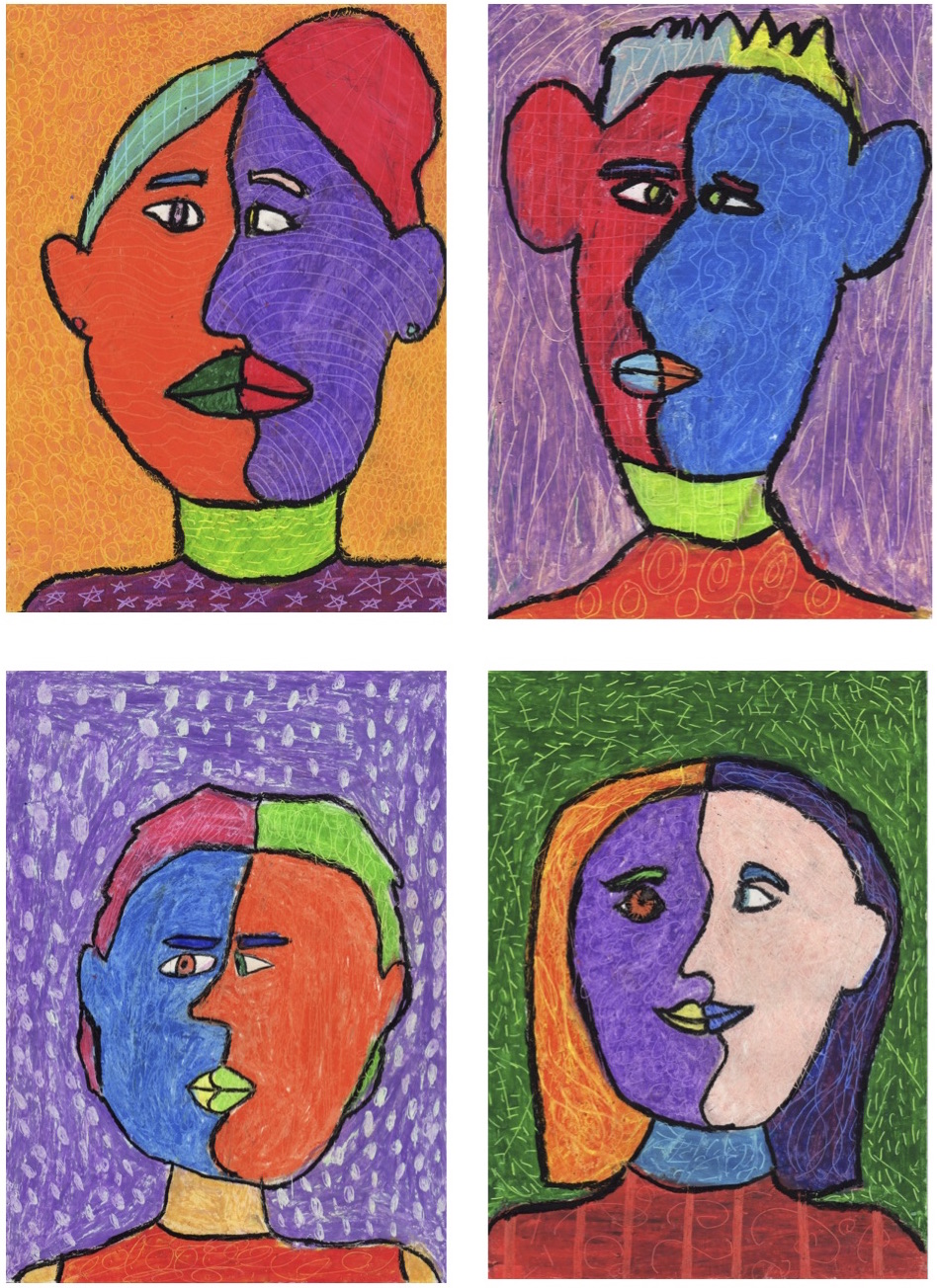 The Rolling Artroom: Picasso Self Portraits (4-6 Grade)