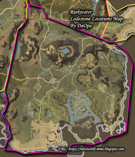 New World: Reekwater lodestone map