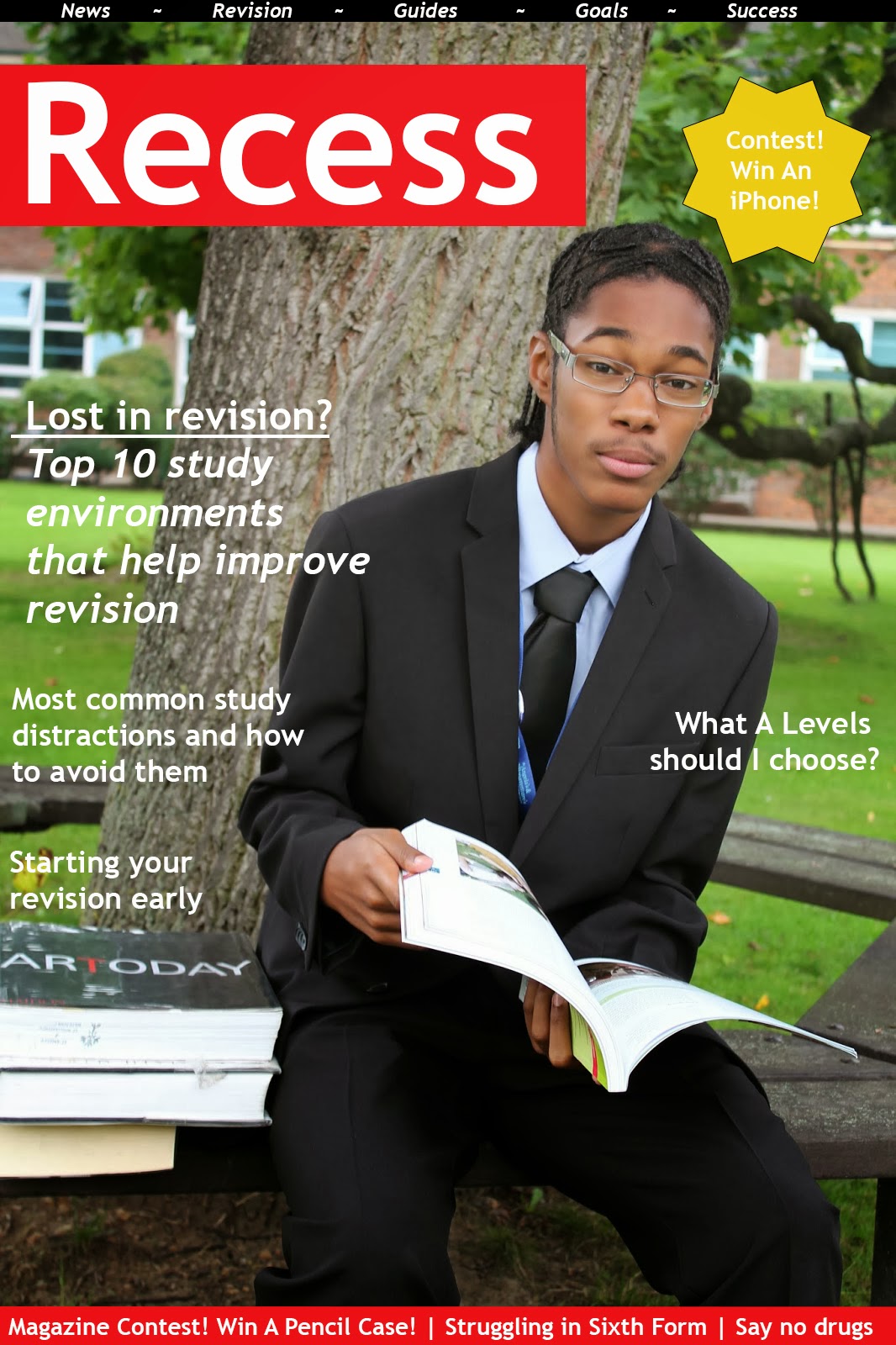 Foundation Portfolio St Angelas 2013: Student magazine front cover and ...