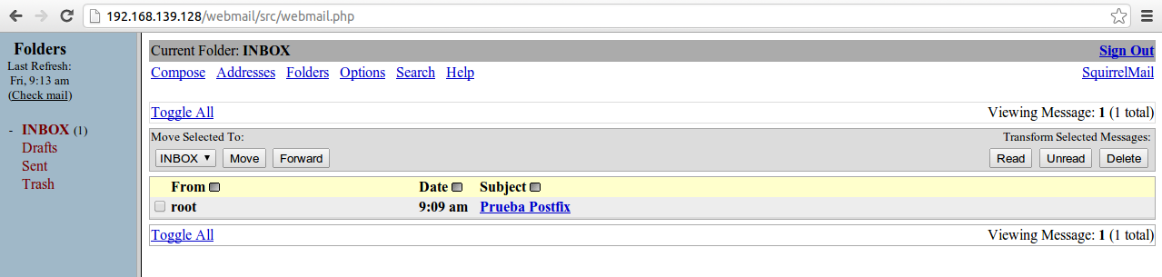 Administrador de Sistemas: Instalación Postfix con Nagios