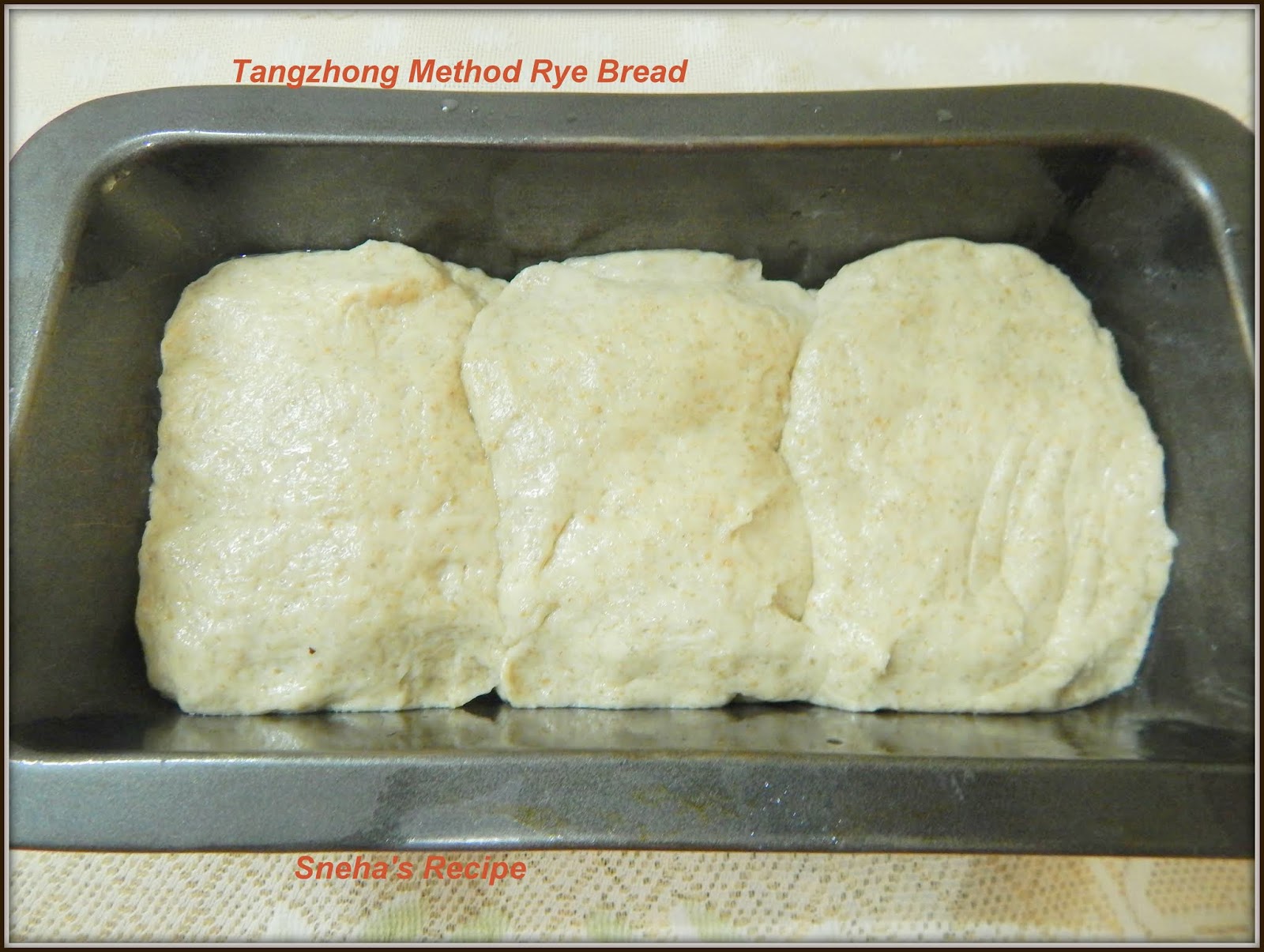 Tangzhong Method Rye Bread - Sneha's Recipe