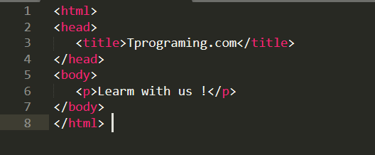 Tprograming: HTML - Introduction , syntax , comments , html-tags