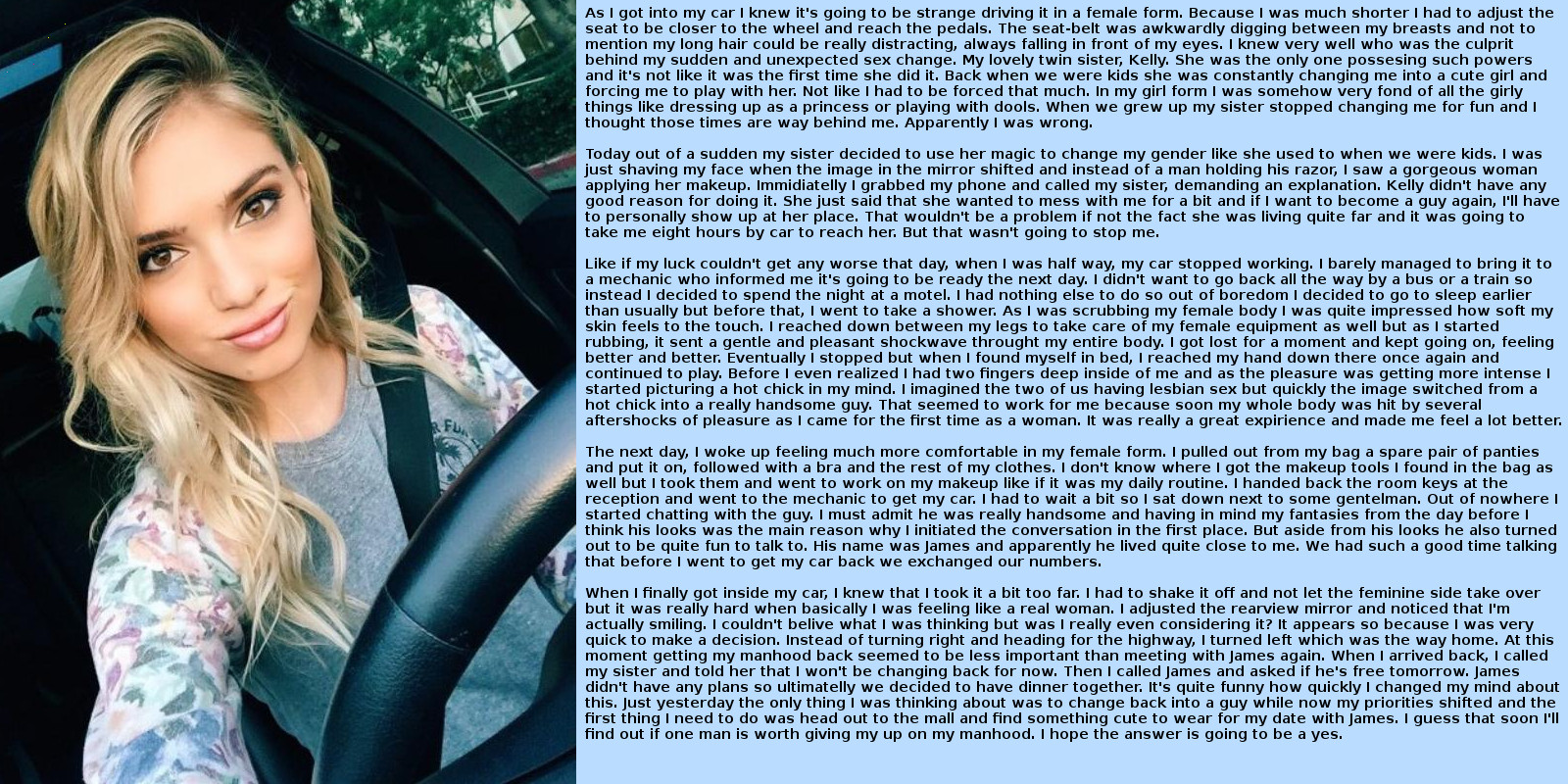 Marti's tg captions: A quick change of plans