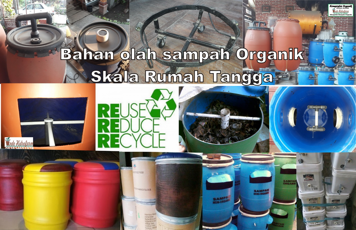 Komposter Anaerob organik 35Ltr Kode : 0898