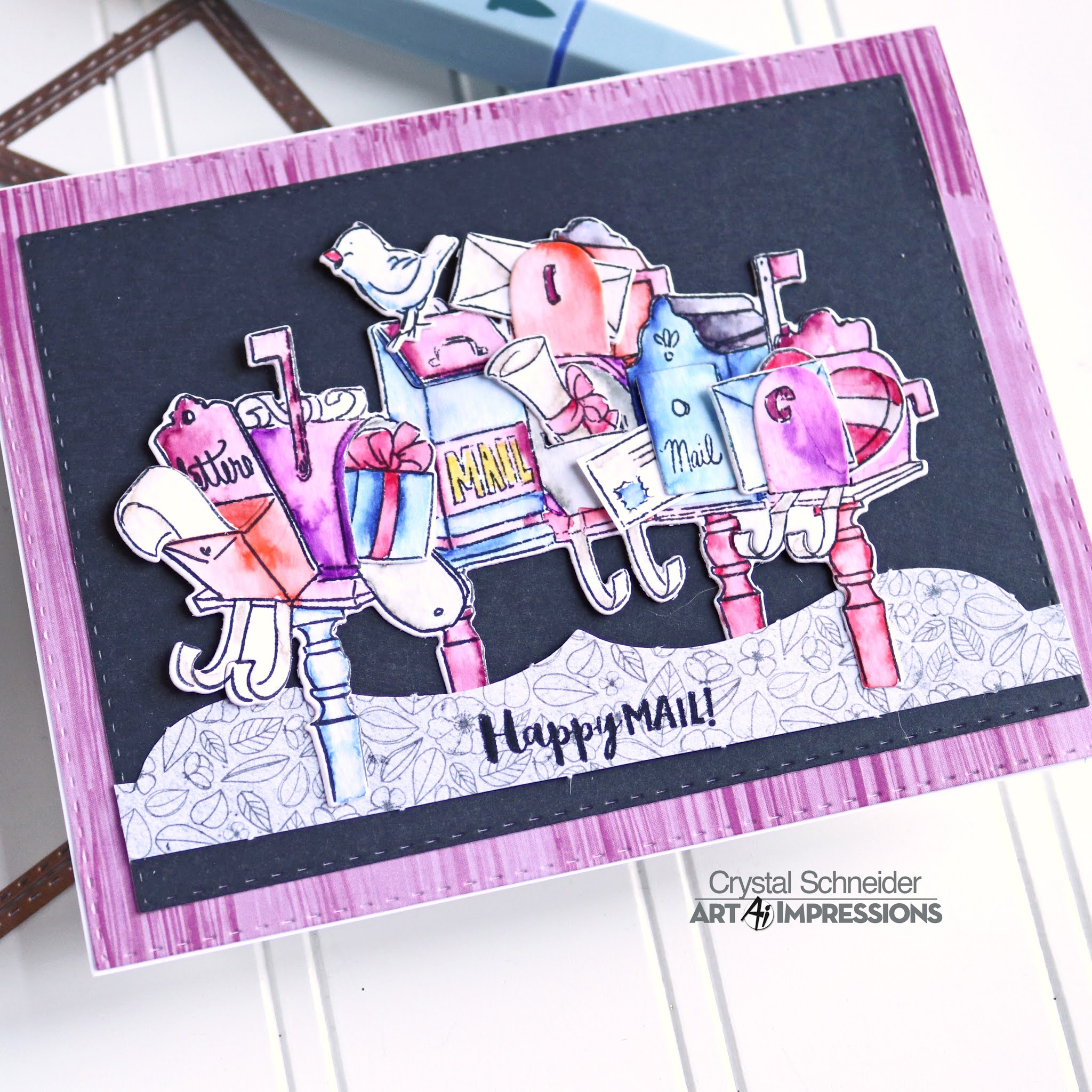 Art Impressions Blog: Happy Mail Cards by Crystal