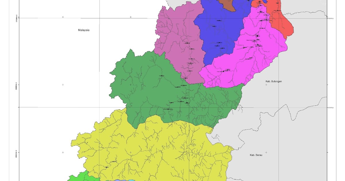 Peta Kabupaten Malinau