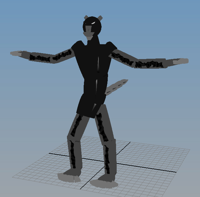 Katy J Negus. BA Hons. CG Arts & Animation: Panther Monster Progress