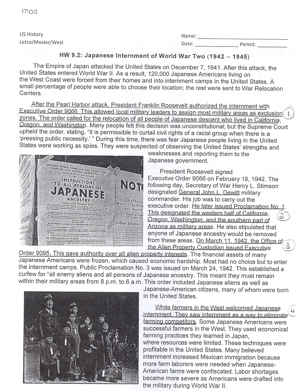 Mr. E's U.S. History and Black History Page: Unit 9 - World War II