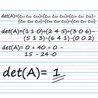 EarthNote: How To Calculate Determinant,Adjoint,and Inverse a 3X3 Matrix