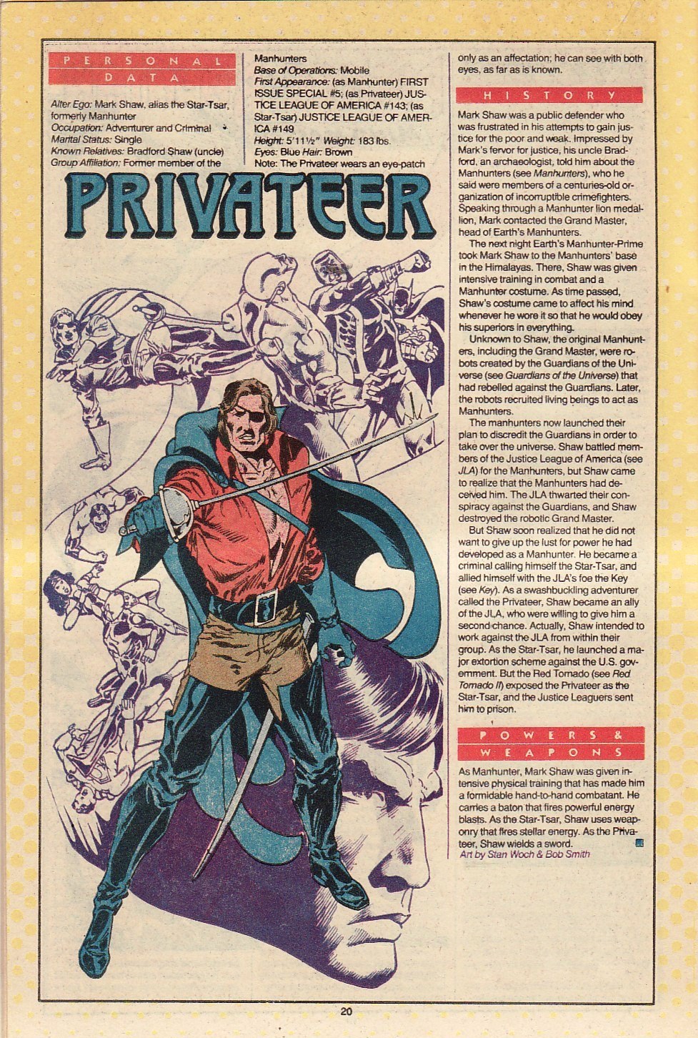 Supergirl Comic Box Commentary: Who's Who XVIII - The Privateer