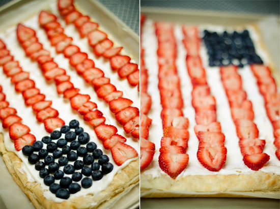 Strawberry Chic: Something Sweet: Flag Pastry