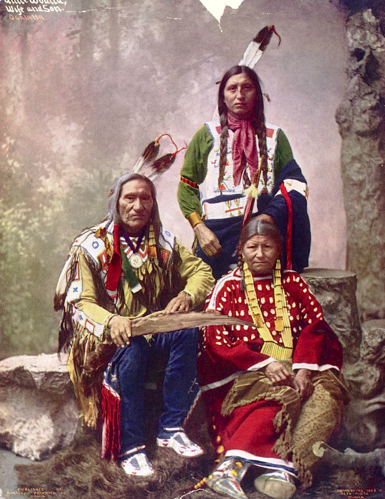White Wolf : Stunning colored images show Native Americans in the 19th ...