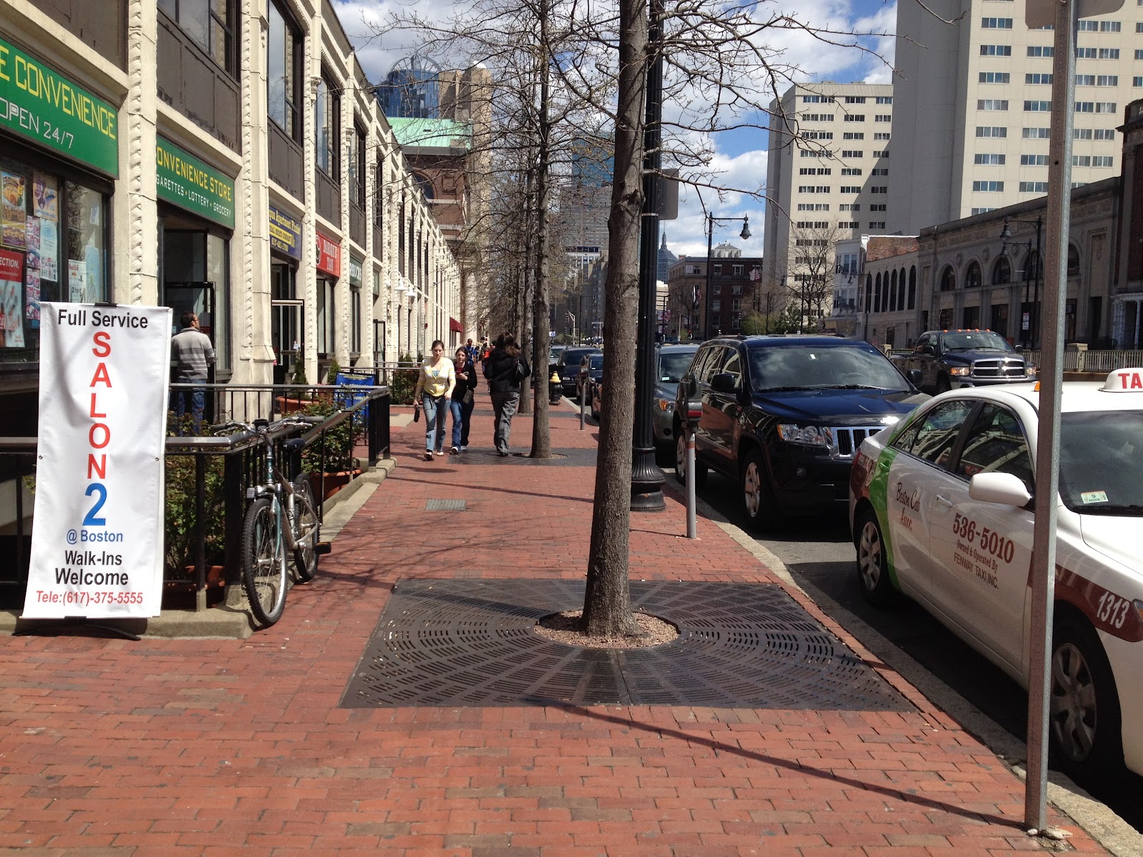 Calm Streets Boston: Sidewalk Buffer Zones