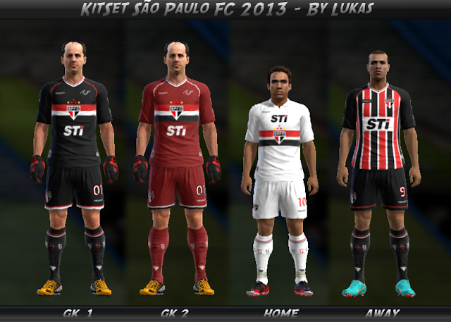 KitSet São Paulo FC 2013 "Penalty" V2 - By Lukas • Pes 2013 ~ Kits By ...