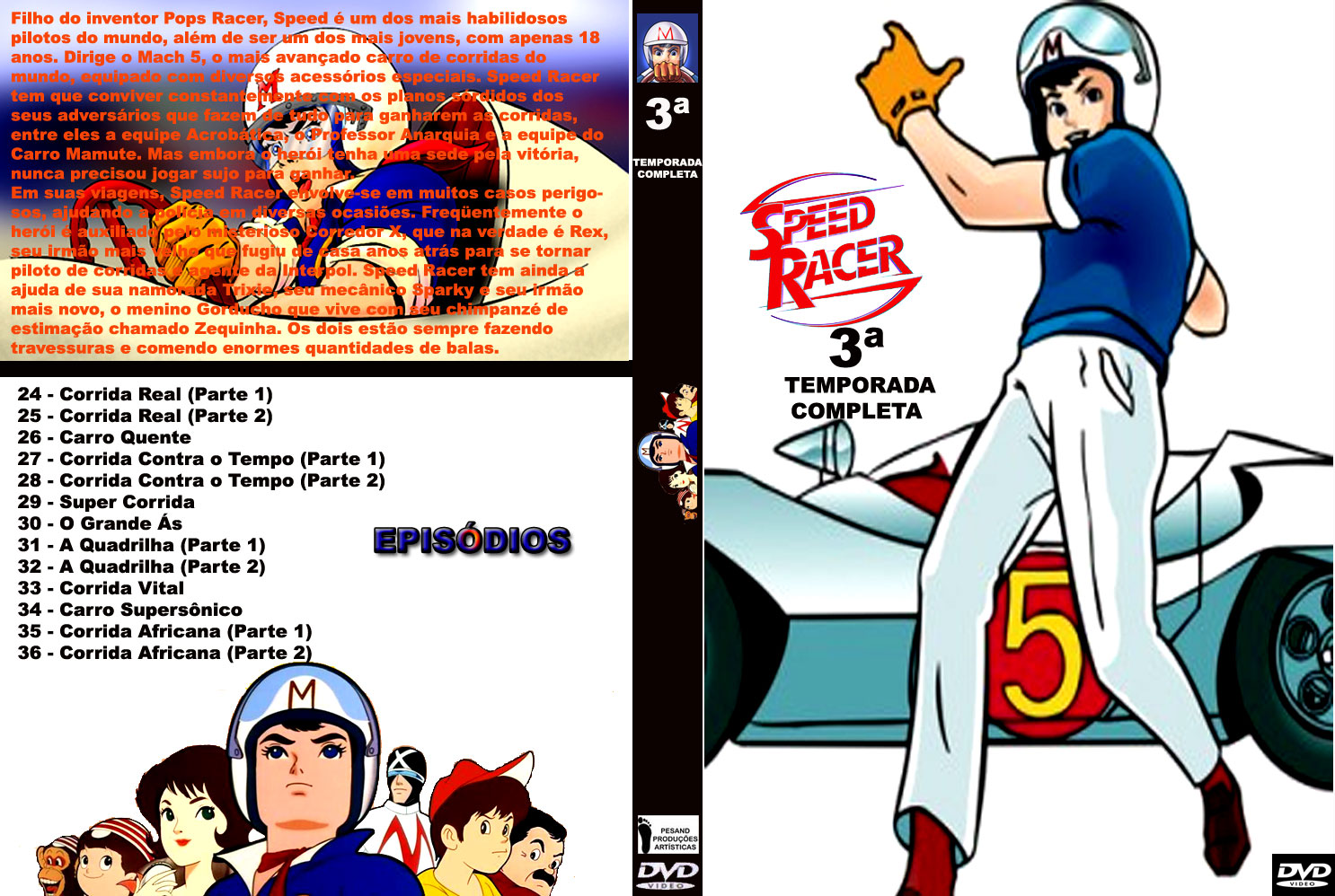 CAPAS EM SÉRIE: CAPAS DVD SPEED RACER