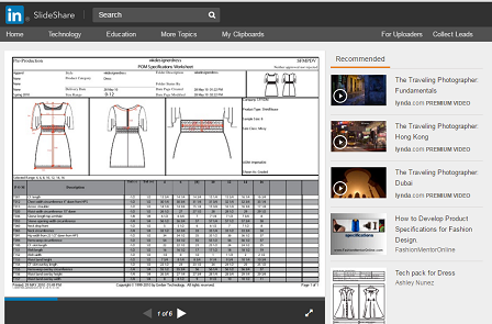 8 Resources to Learn about Garment Specification Sheet and Template