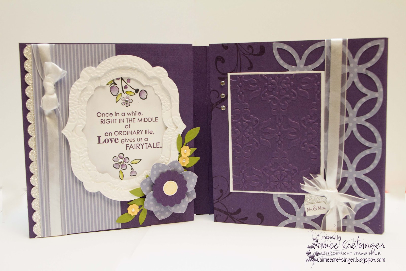 Aimee's Creations: Wedding Album Card