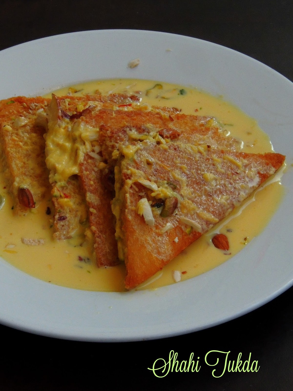 Priya's Versatile Recipes: Shahi Tukda/Shahi Tukra - Royal Bread Pudding