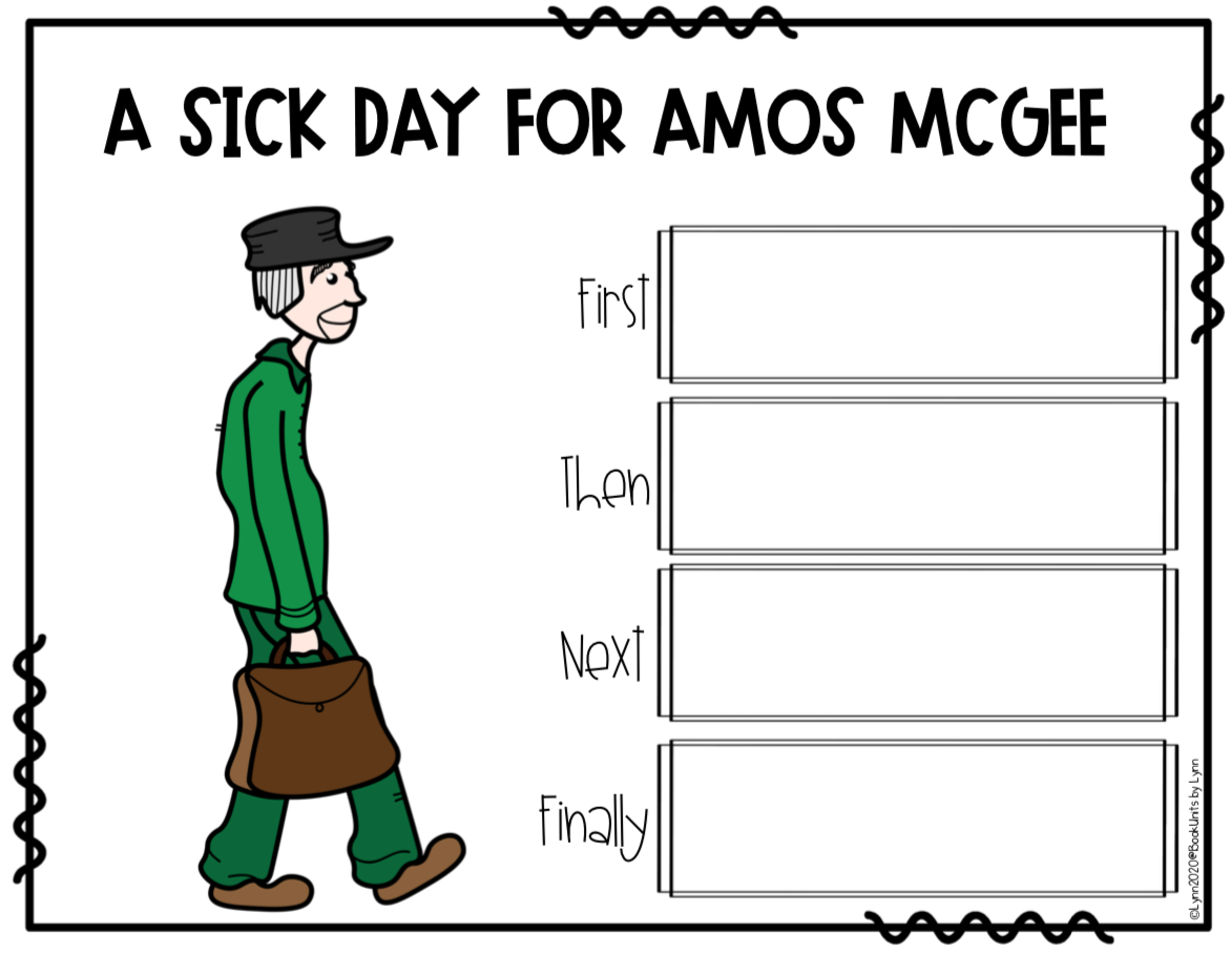 A SICK DAY FOR AMOS MCGEE BOOK UNIT ~ Book Units by Lynn