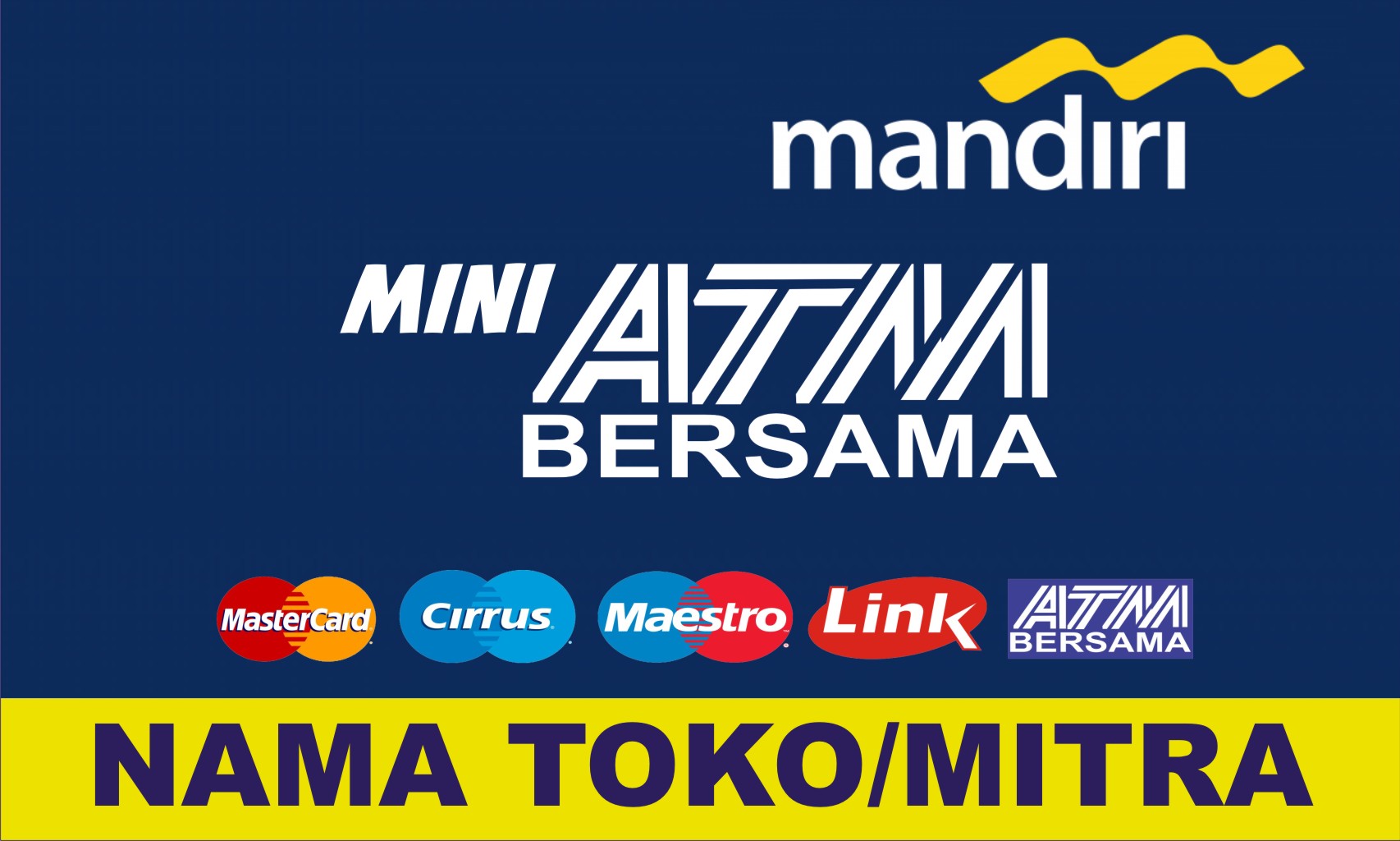 Download Contoh Spanduk Agen Mandiri Link - KARYAKU