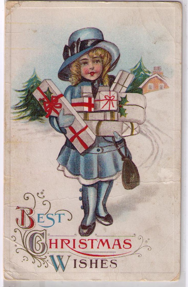 Sweetly Scrapped: 20 Vintage Postcards for Christmas (1920's)