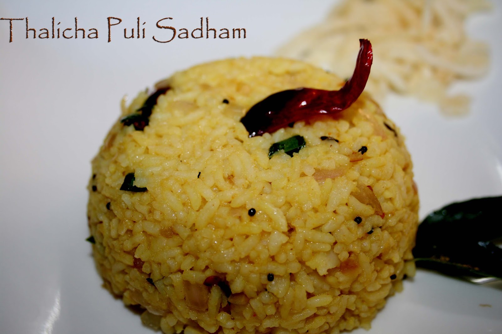 CooknDine....: Thalicha Puli sadham--left overs special-My grandma's way