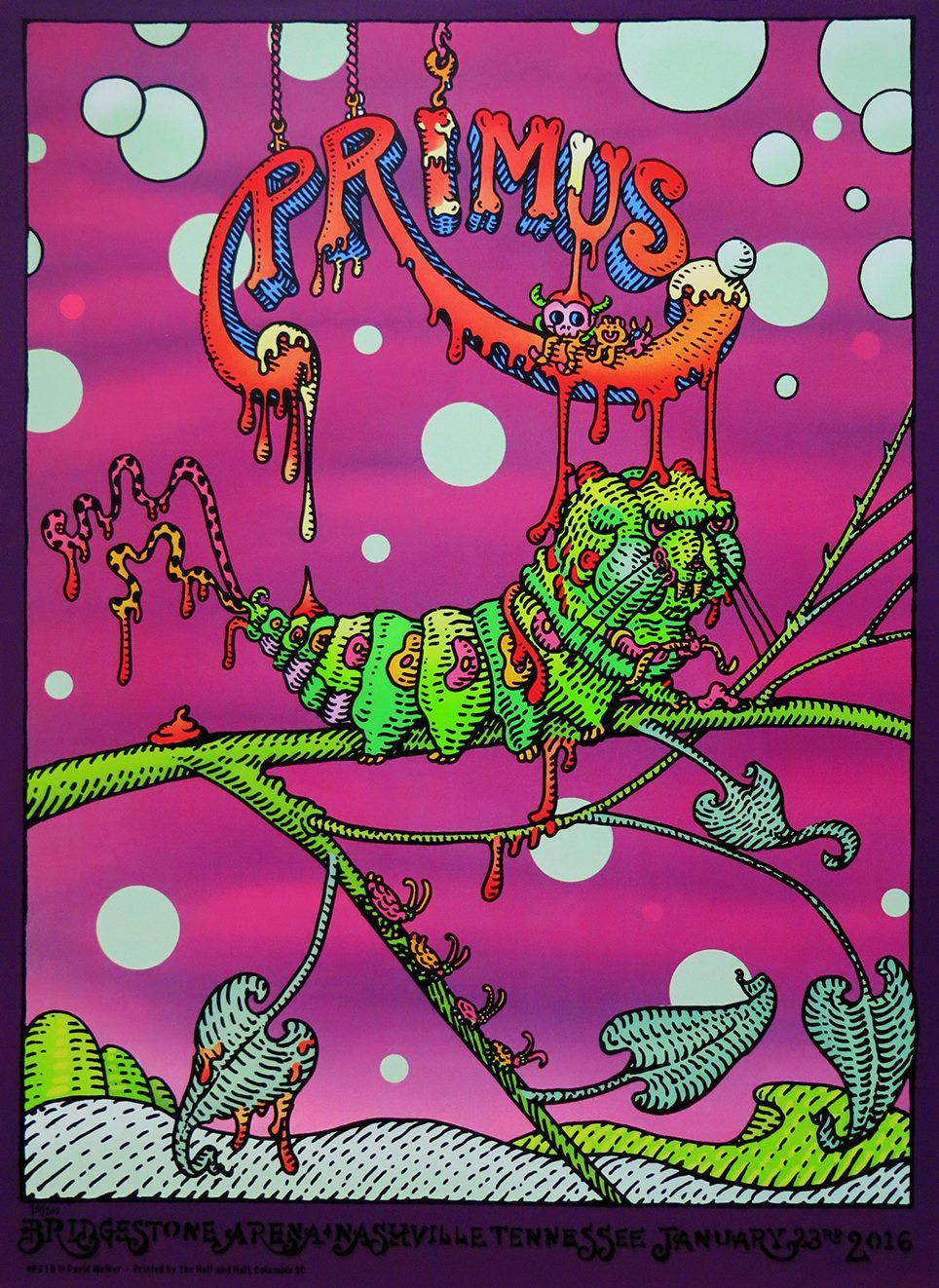 INSIDE THE ROCK POSTER FRAME BLOG: David Welker Primus Nashville Poster ...