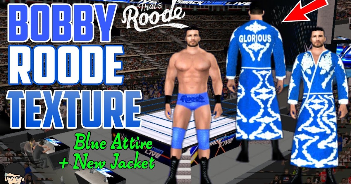 Bobby Roode New Blue Texture + Realistic Face for wwe svr 2011/ 2k18 ...