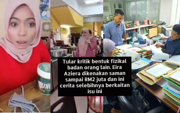 Tular kritik bentuk fizikal badan orang lain. Eira Aziera dikenakan ...